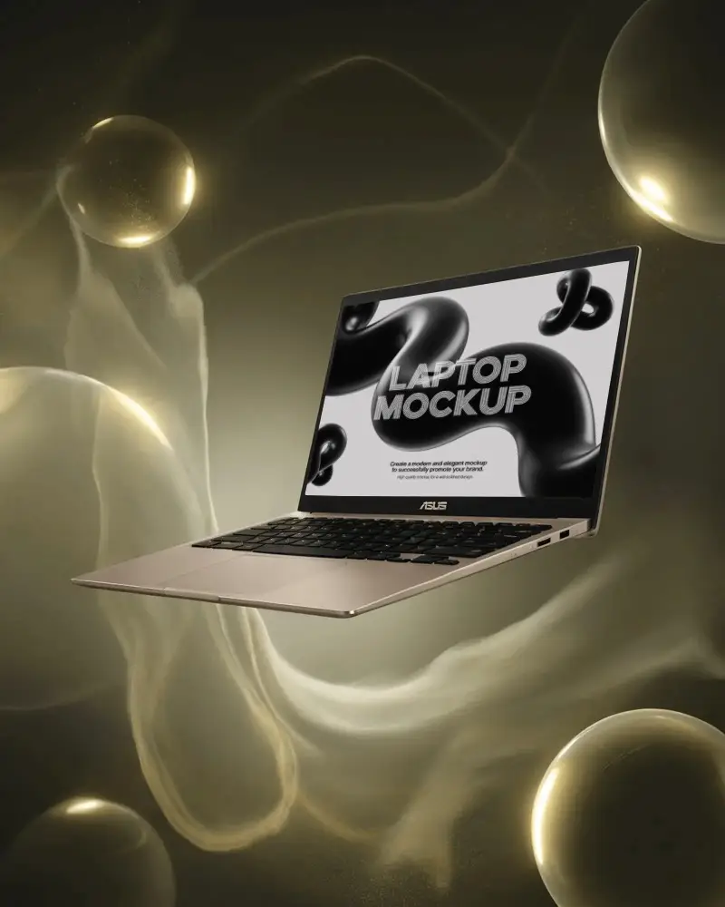 Hp Laptop Mockup Free to Download