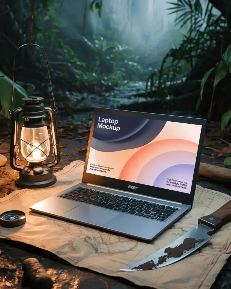 Acer Laptop Mockup Free to Download