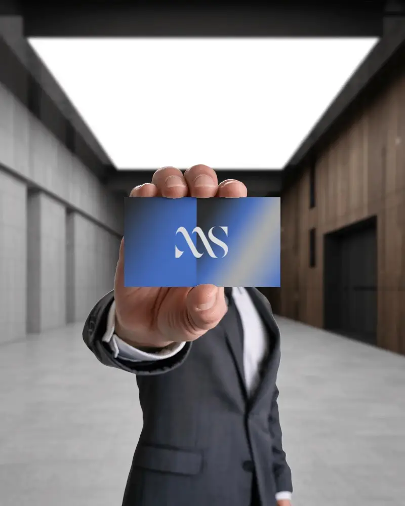 Hand Holding Business Card Mockup Free to Download