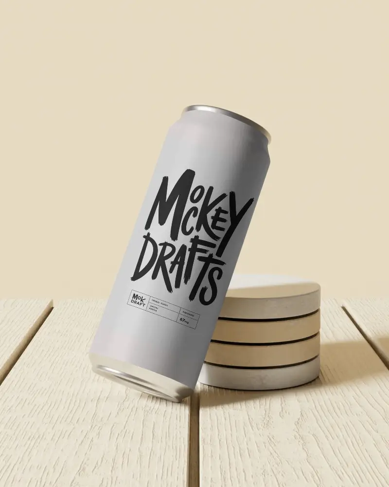Free Can Mockups to Download