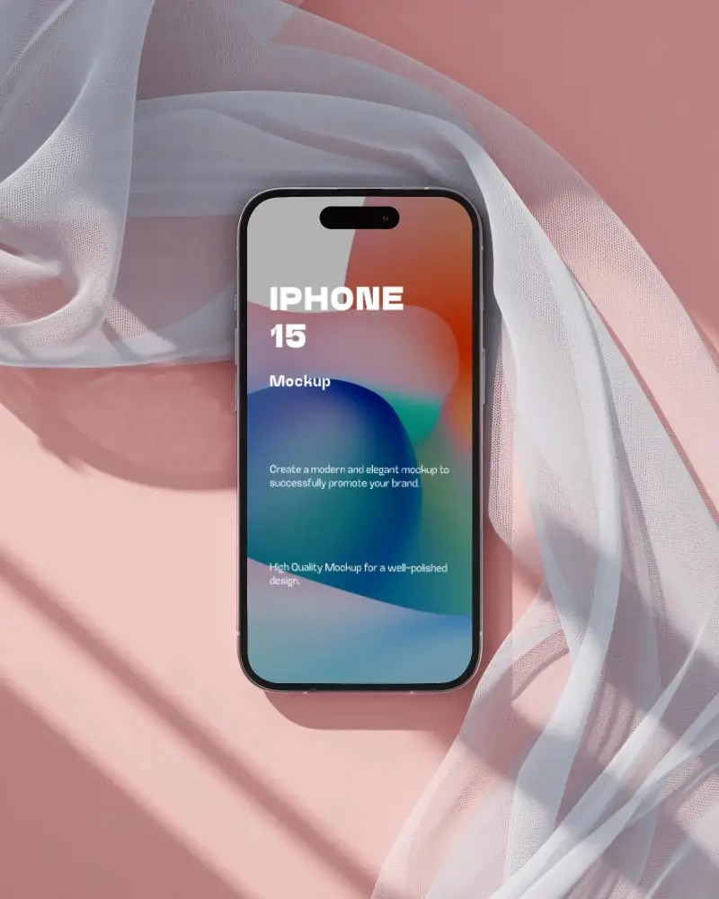 iPhone 15 Mockups Free To Download Online - Mockey AI