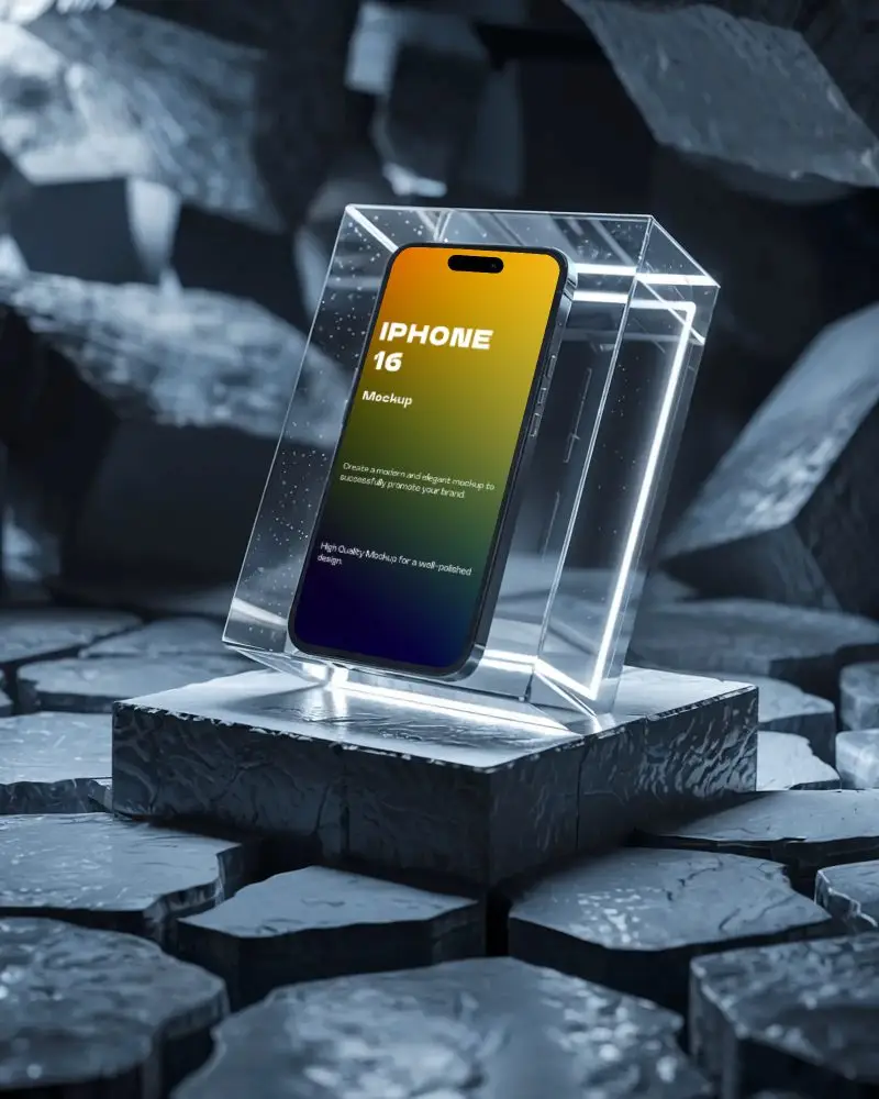 Free iPhone 16 Mockups Download - Mockey AI