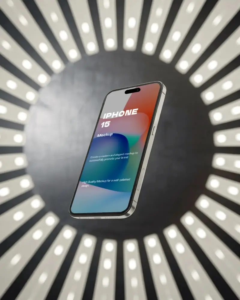iPhone 15 Mockups Free To Download Online - Mockey AI