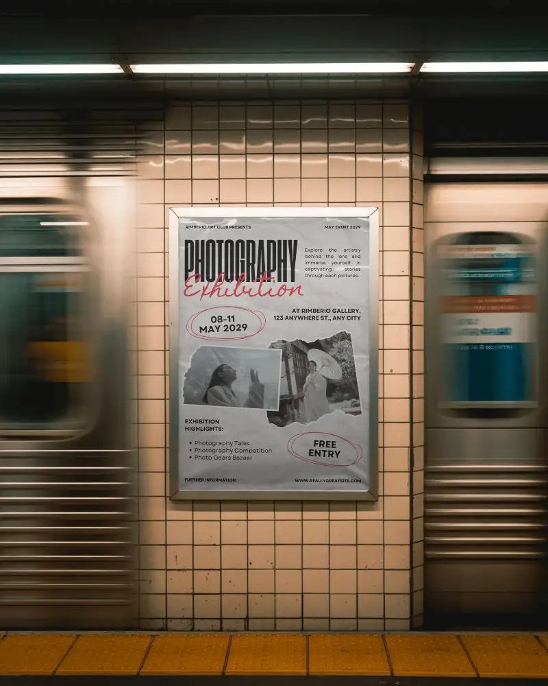 Vertical Poster Mockup Free Download - Mockey