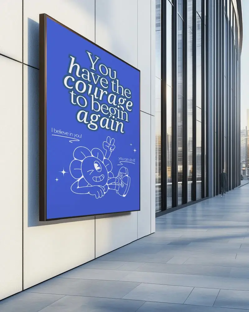 Horizontal Poster Poster Mockup Free to Download