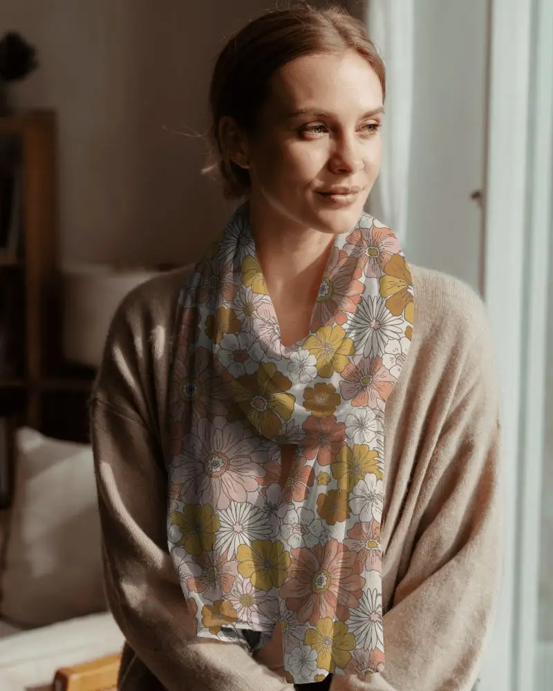 Silk Scarf Mockup Free Download - Silk Scarf Mockup Templates