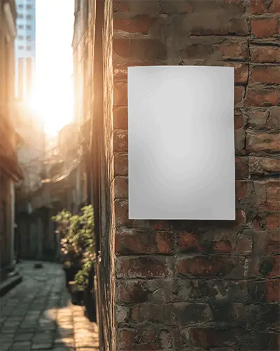 Wall Poster Mockup Free Download
