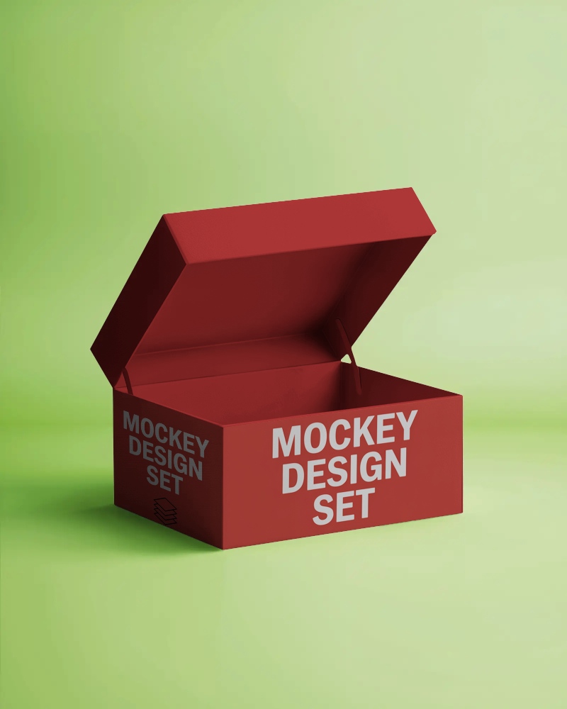 Rectangular Box Mockup Free Download | Rectangle Box Mockup